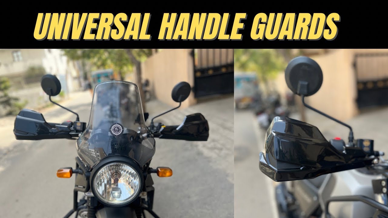 Handle Guards for Himalayan | Bandidos Pitstop | Royal Enfield - YouTube