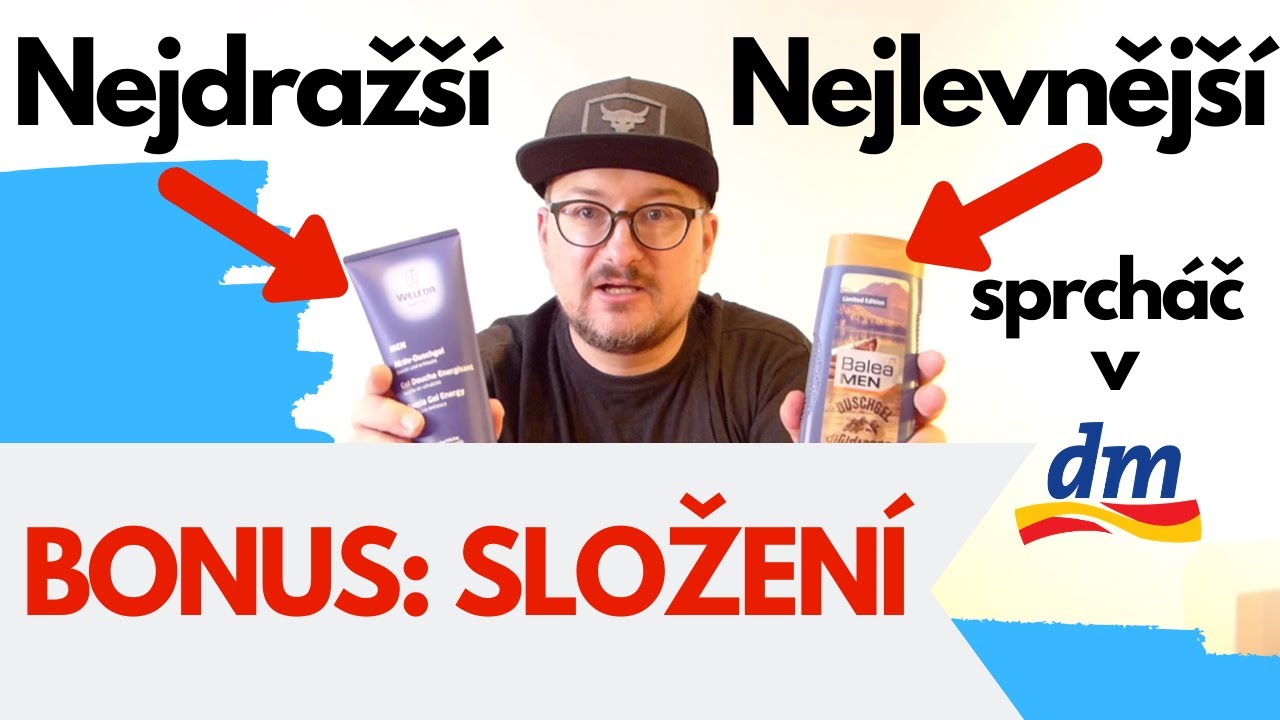 Nejlevnější VS nejdražší sprchový gel for men z drogerie DM. BONUS ...