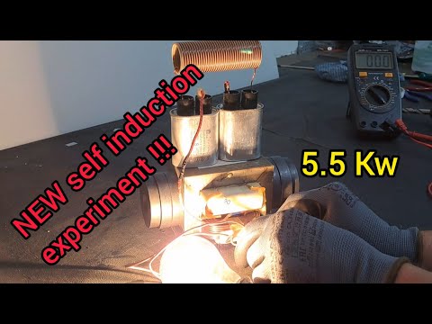 Free energy experiment - self induction generator