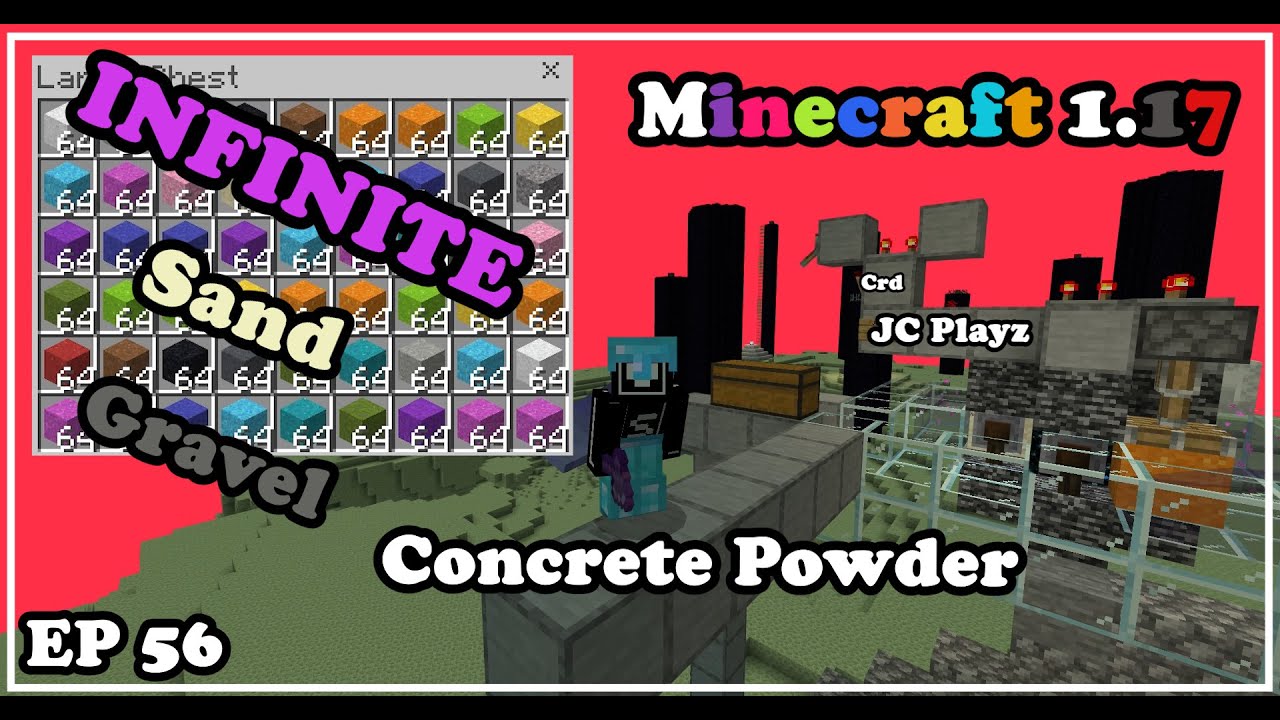 The End က Infinite Concrete Powder Farm😎😎😎 (ep 56) Minecraft 1.17 - YouTube