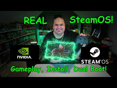 GAME CHANGER! NVidia on REAL SteamOS! Gameplay, Step-by-step Install & Dual Boot Guide!
