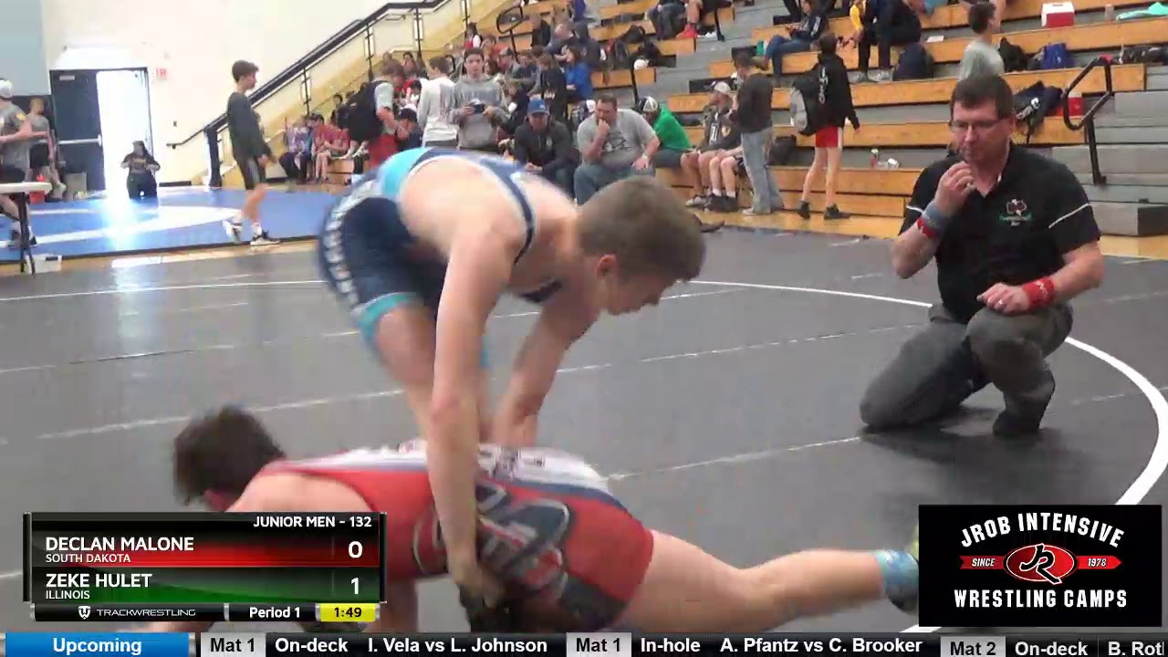 Junior Men 132 Declan Malone South Dakota Vs Zeke Hulet Illinois - YouTube