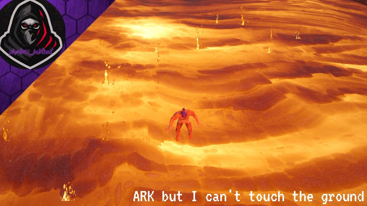 ARK except I can't touch the ground - Ark Survival Evolved - YouTube