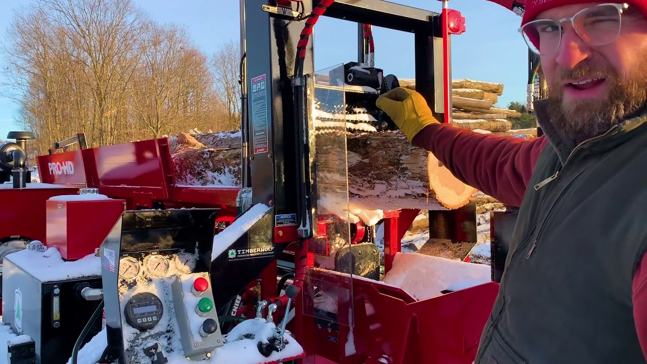 Timberwolf PRO-HD Firewood Processor Fired Up - YouTube