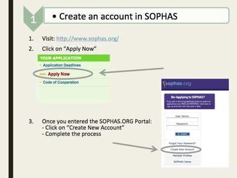 How to Create a SOPHAS Online Account - YouTube