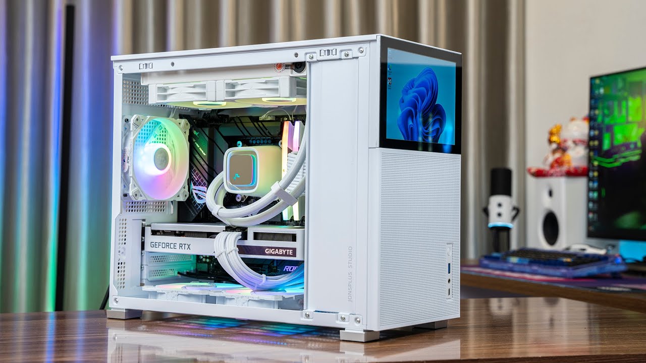 PC 41 Triệu cực độc đáo dùng Jonsbo D31 với màn hình gắn kèm. 13600K ...