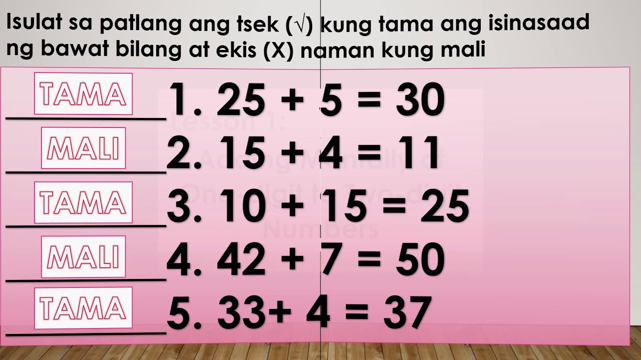 MELC MATH WEEK 7 ADD MENTALLY 1 TO 2 DIGIT NUMBERS YouTube MELC MATH WEEK 7 ADD MENTALLY 1 TO 2 DIGIT NUMBERS YouTube