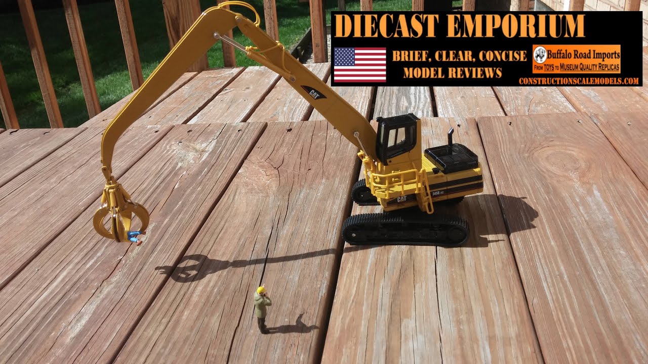 Norscot Caterpillar 345B Series II Material Handler - YouTube