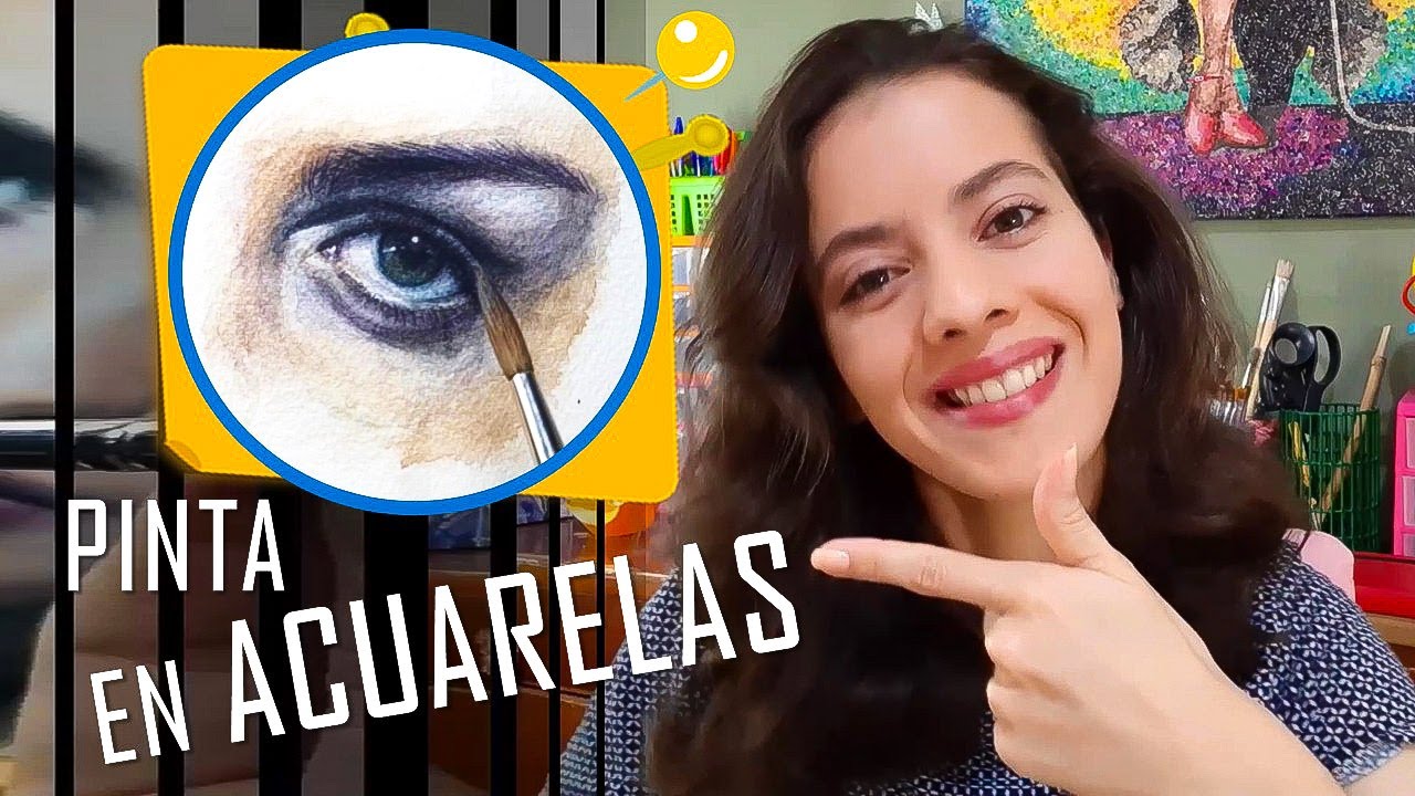Pintar un OJO con ACUARELA (Paso a Paso) - How to paint with WATERCOLOR ...