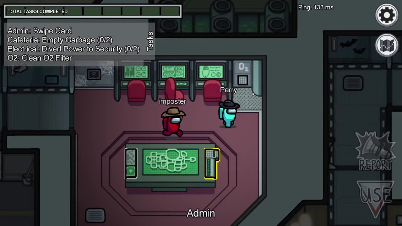 Among Us - admin card swipe trick - YouTube