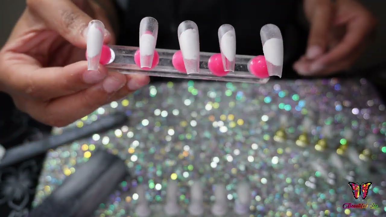 Making press on nails | encapsulated gel nails | luxury press on nails ...