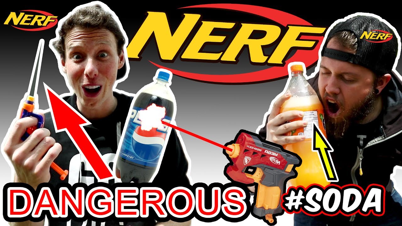 MOST DANGEROUS NERF MOD EVER! (EXPLODING PEPSI) - YouTube