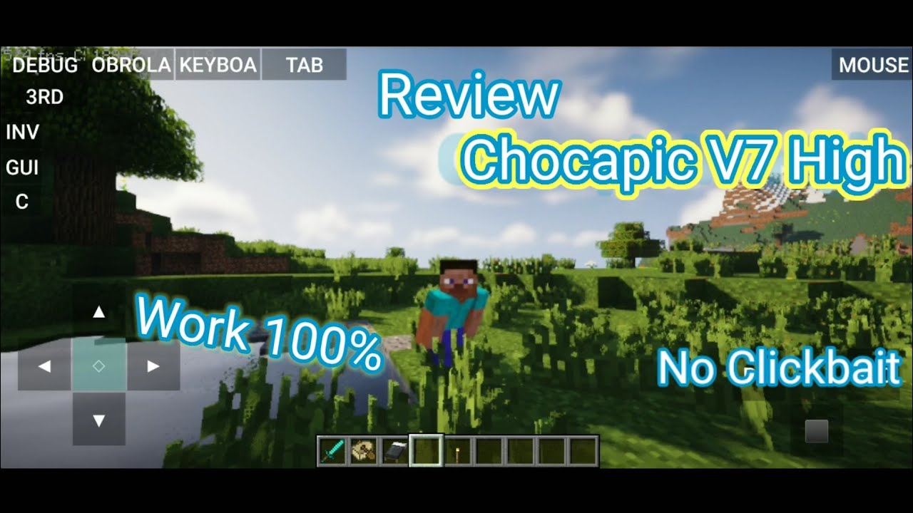 Review Shaders Chocapic V7 High. Pojavlauncher (Virgl Renderer) - YouTube