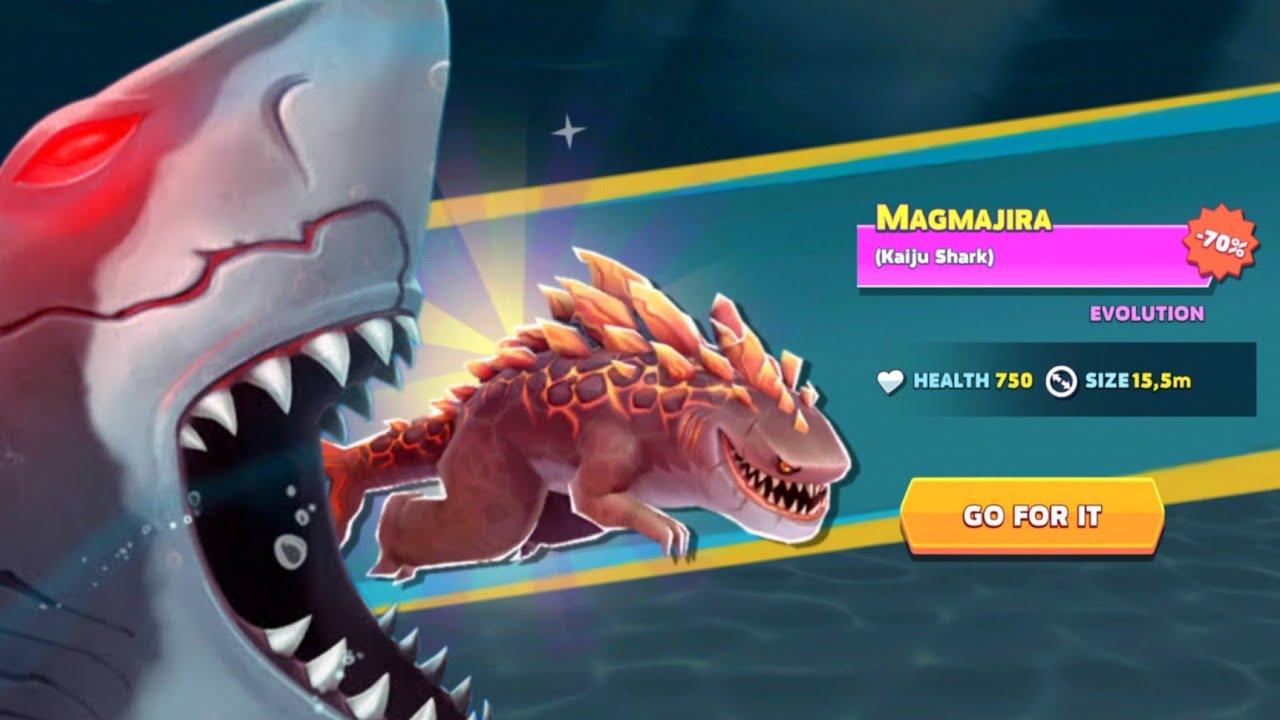 GET NEW MAGMAJIRA (KAIJU SHARK) 70% OFF - HUNGRY SHARK EVOLUTION NEW ...