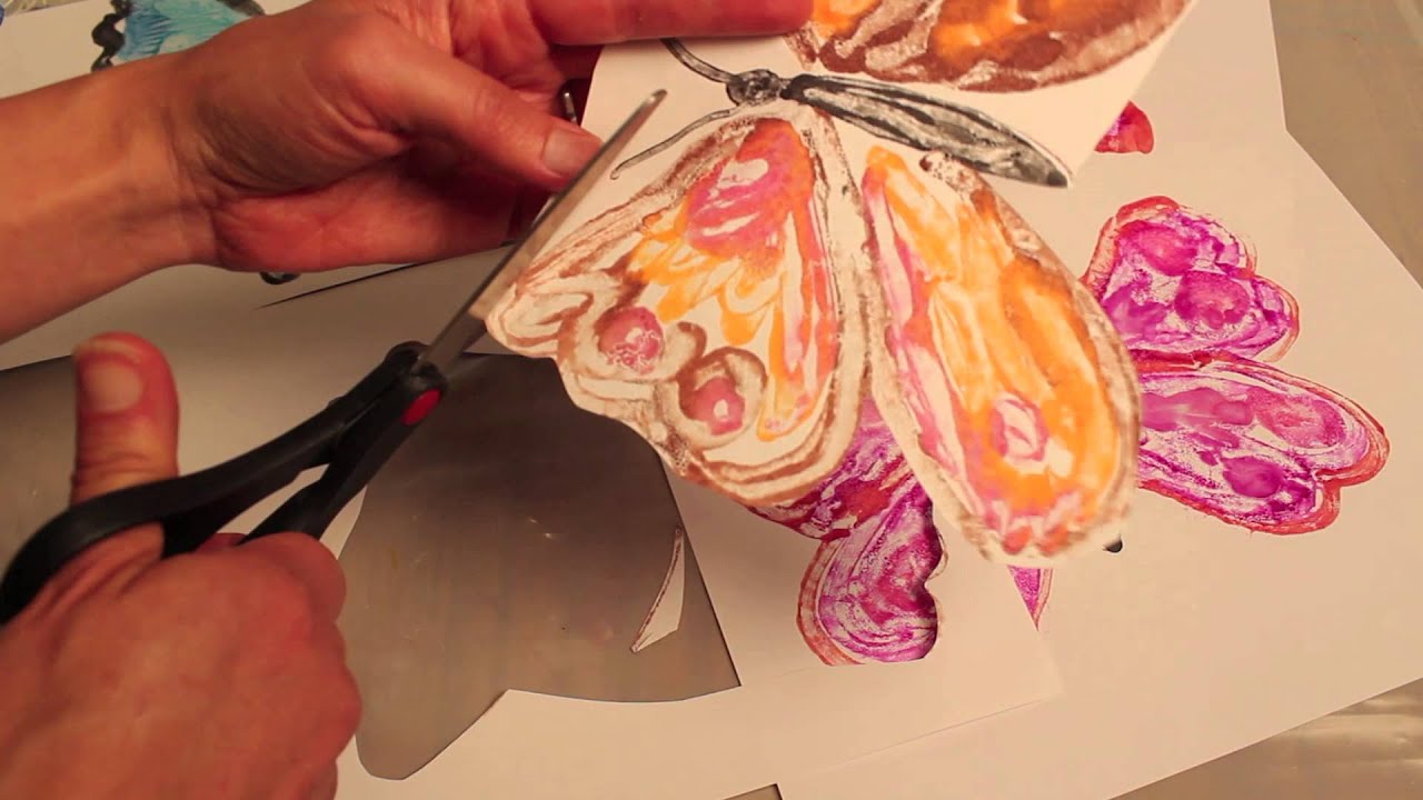 Crayon Monoprint Tutorial Follow Up Part 2 - YouTube