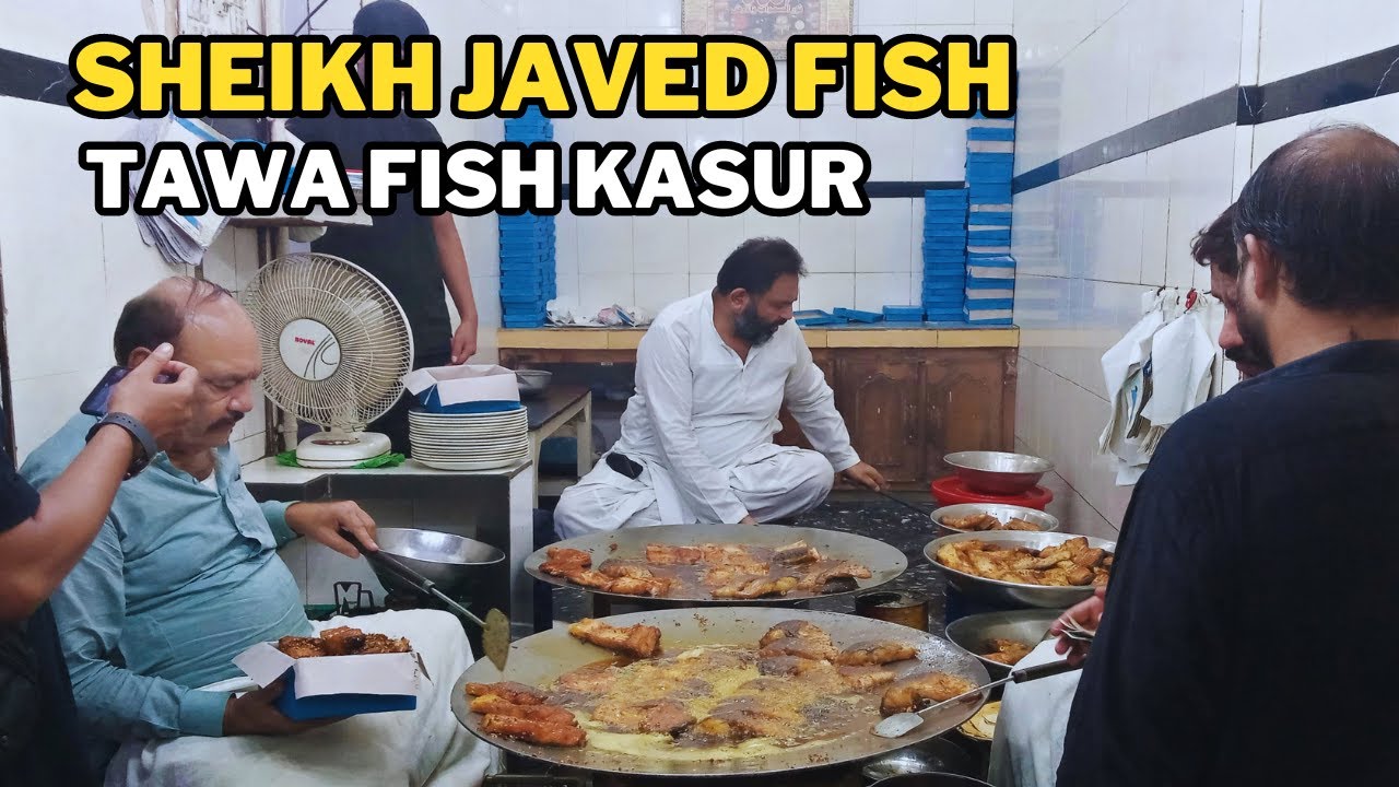 Sheikh Javed Fish Corner Kasur Tawa Fish Kasur - YouTube
