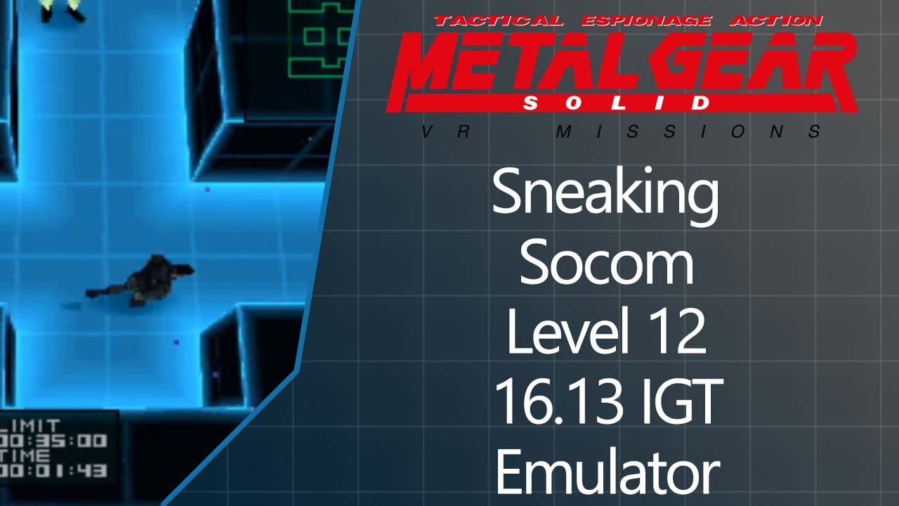 MGS: VR Missions | PS1 Emulator | Sneaking | SOCOM | Level 12 | 16.13 ...