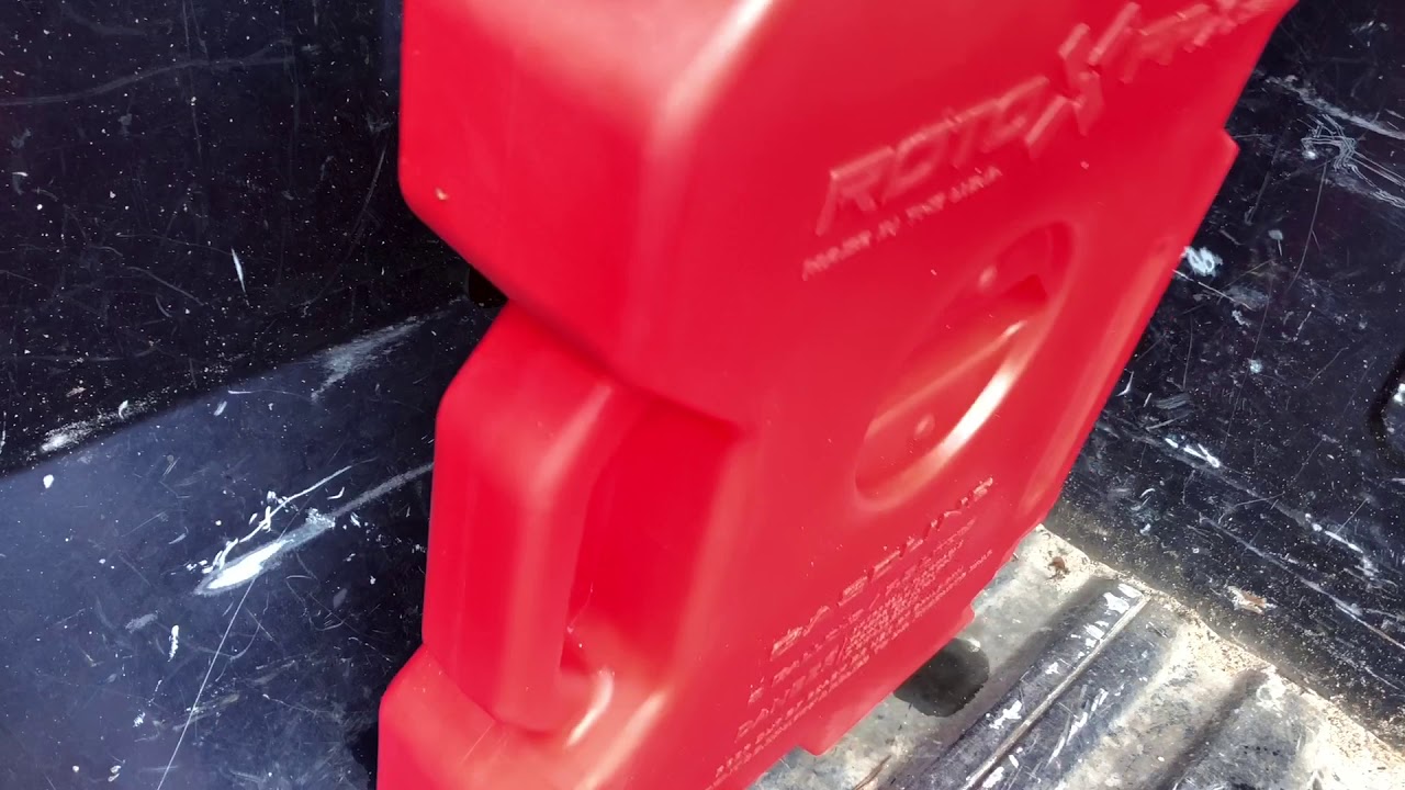 Rotopax on Tacoma bed rail F150 - YouTube