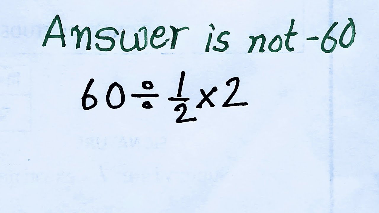 Most People Get This Simple Math Question Wrong! - YouTube