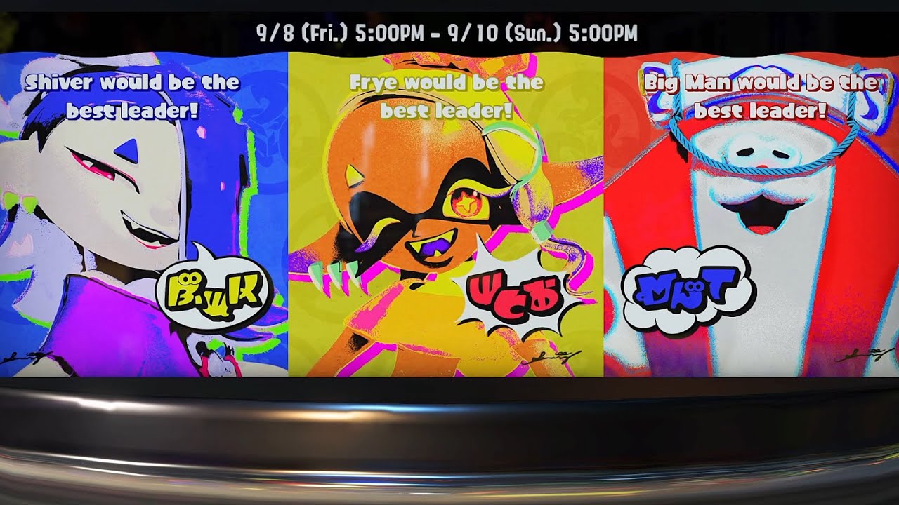 Splatoon 3 - "Who would be the best leader?" Splatfest Gameplay [Team ...