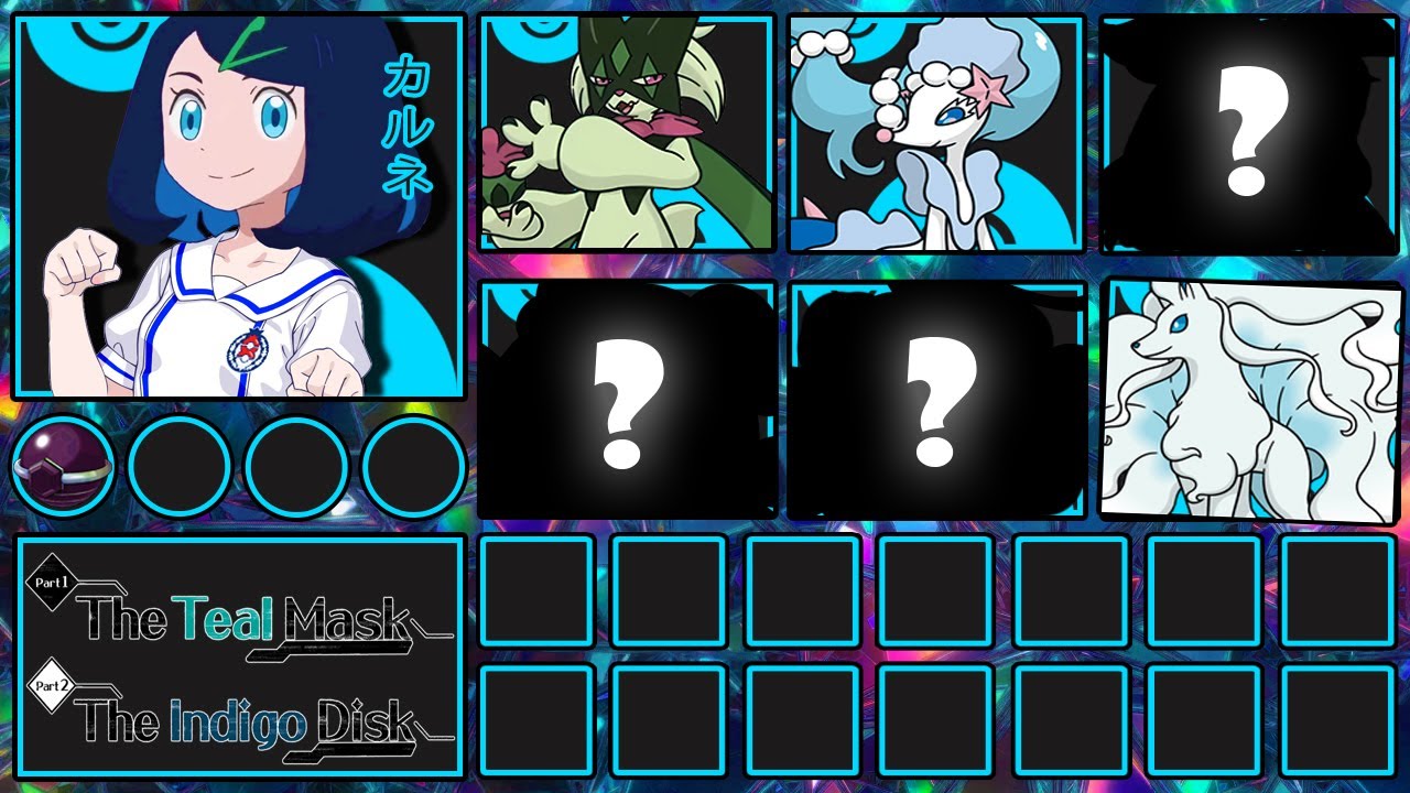 LIKO TEAL MASK & INDIGO DISK POKEMON TEAM - YouTube