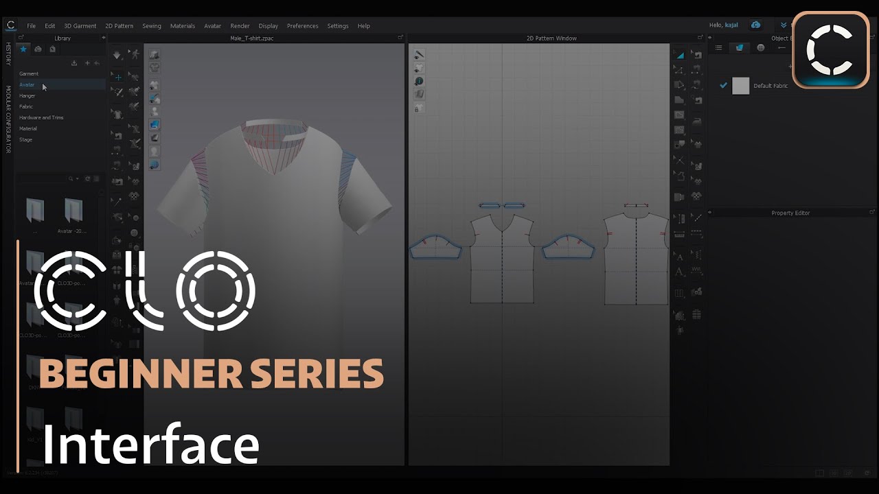 CLO3D for Beginners: Interface | 3D Vastra - YouTube