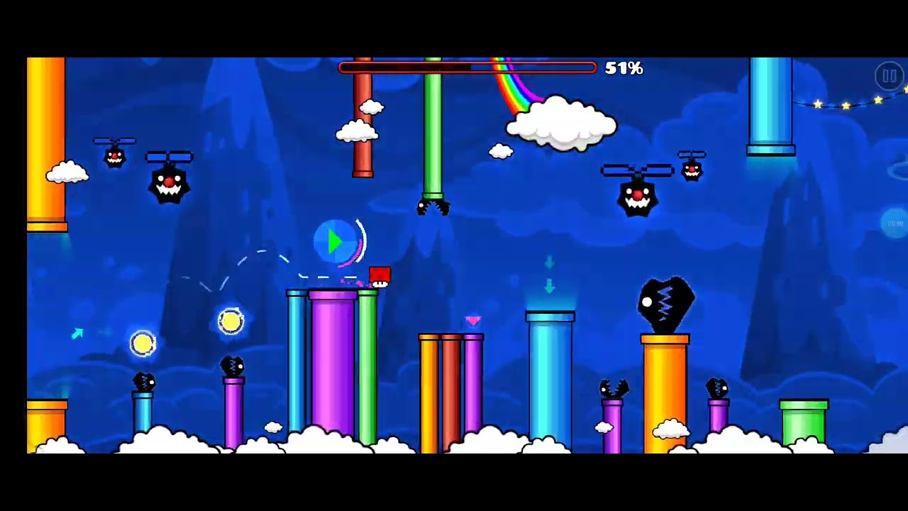 geometry dash deeper space fan made (clown party) 100% - YouTube