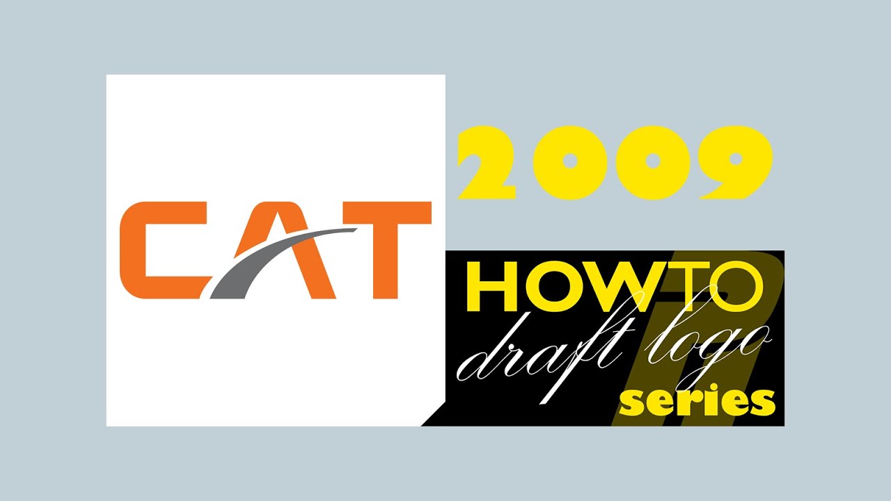 How to draft logo series - CAT Telecom (2009) - YouTube