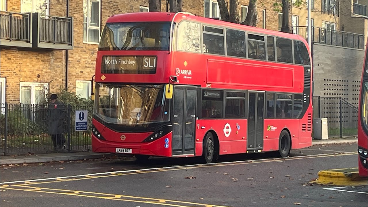 London bus route SL1- North Finchley to Walthamstow Central - YouTube
