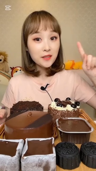 //chinese asmr mukbang//desserts mukbang// chocolate cakes // #asmr #mukbang #chineseasmr # ...