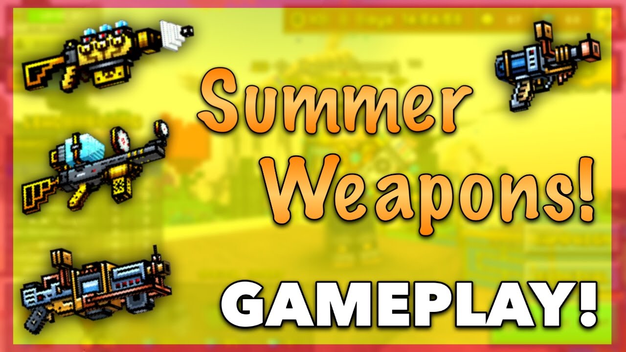 Pixel Gun 3D - Summer Weapon Gameplay! - YouTube