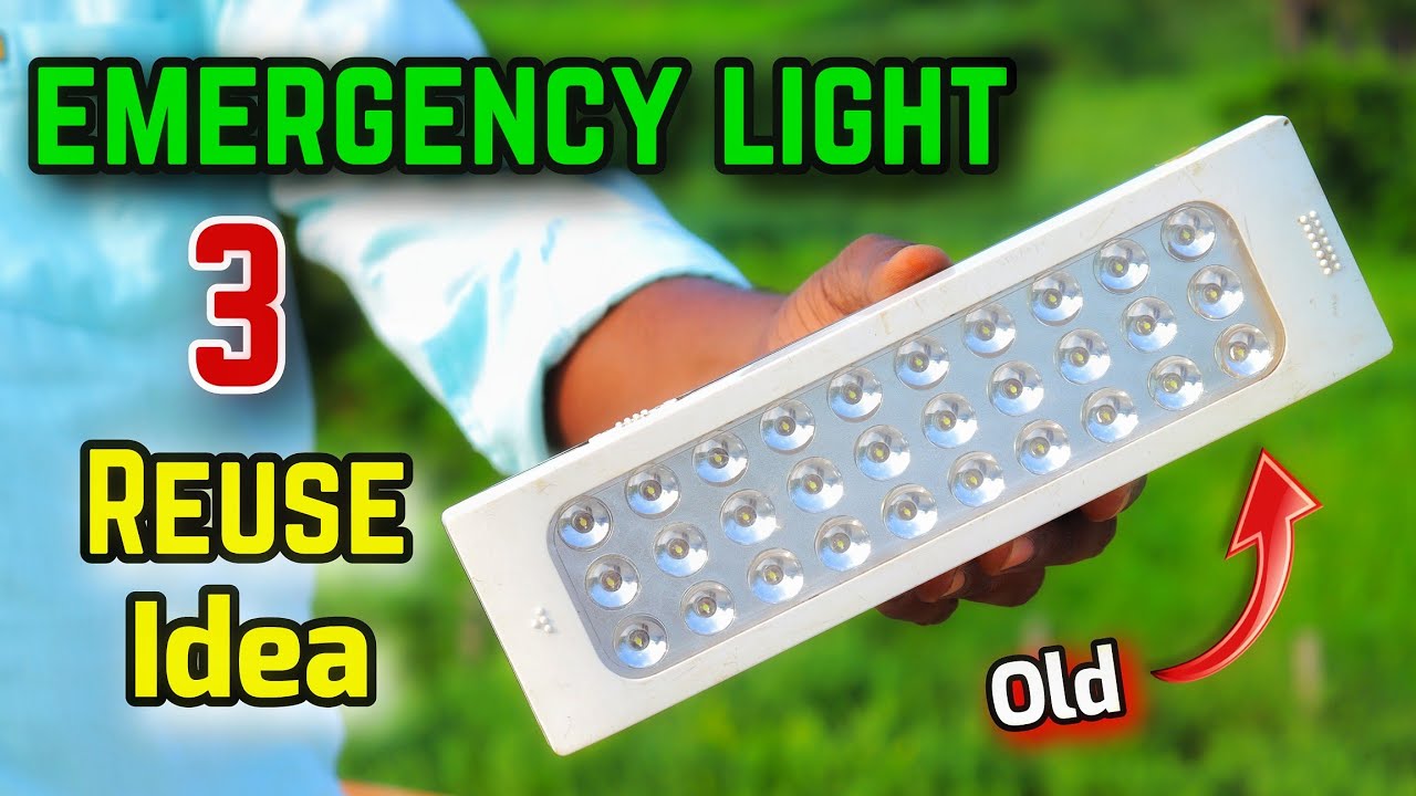 Do this immediately..! 3 Awesome uses of old emergency light.. !! - YouTube