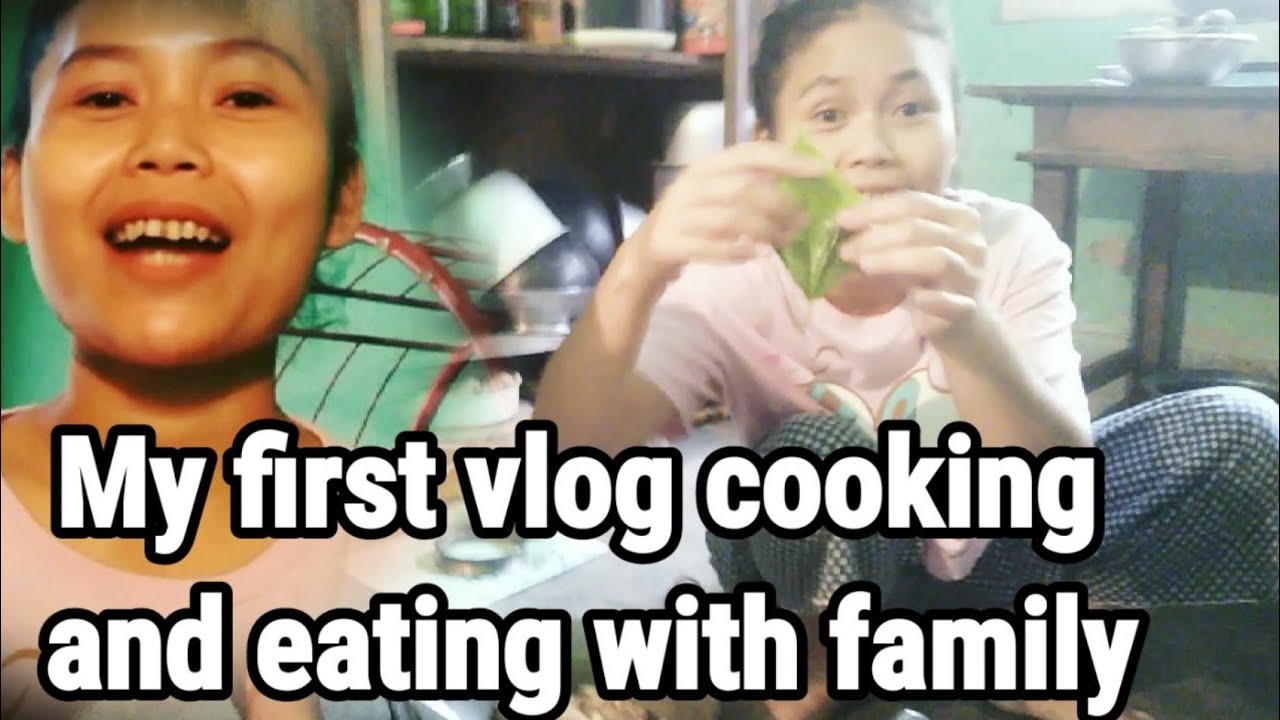 My first vlog | cooking and eating with family#vlog - YouTube