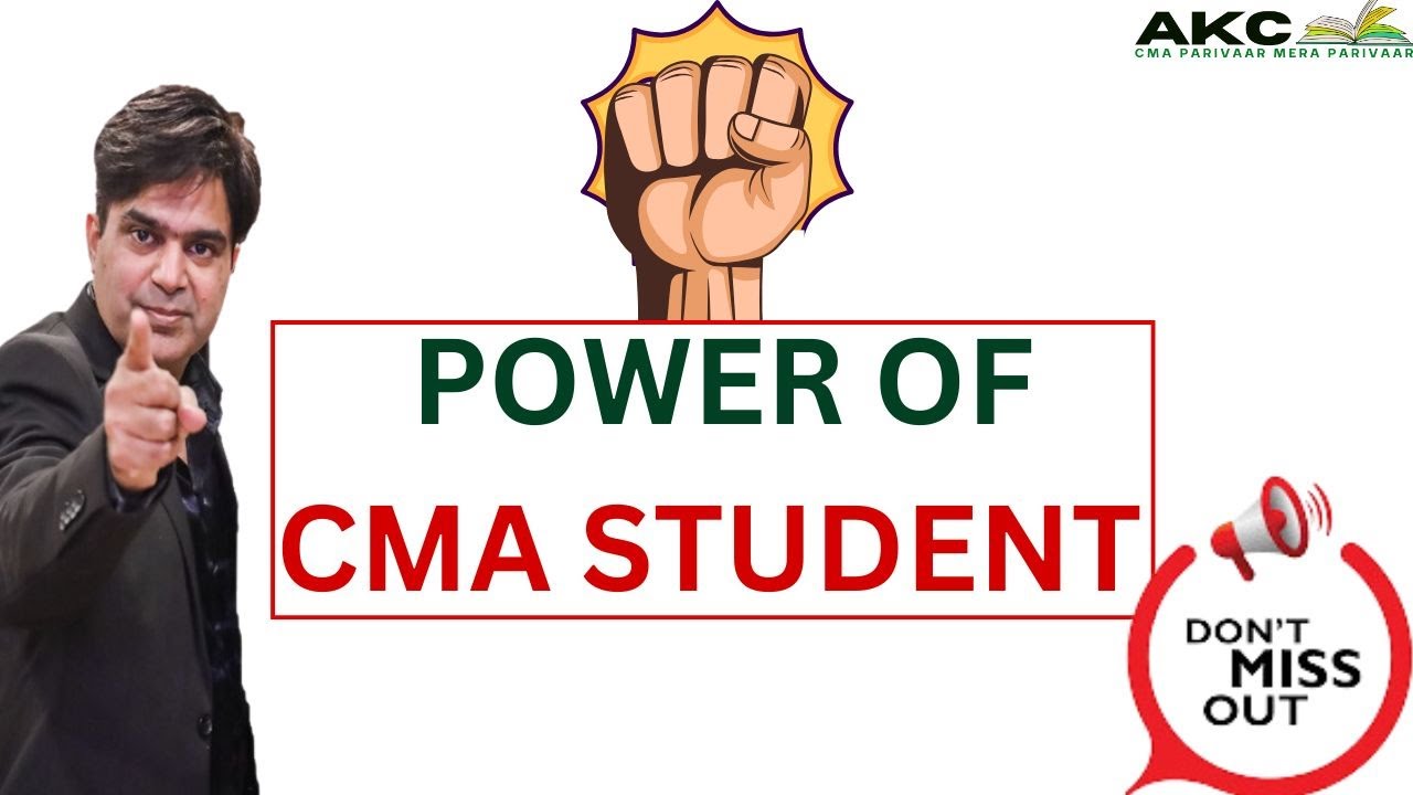POWER OF A CMA STUDENT||CMA STUDENTS||AMIT KUMAR CLASSES - YouTube