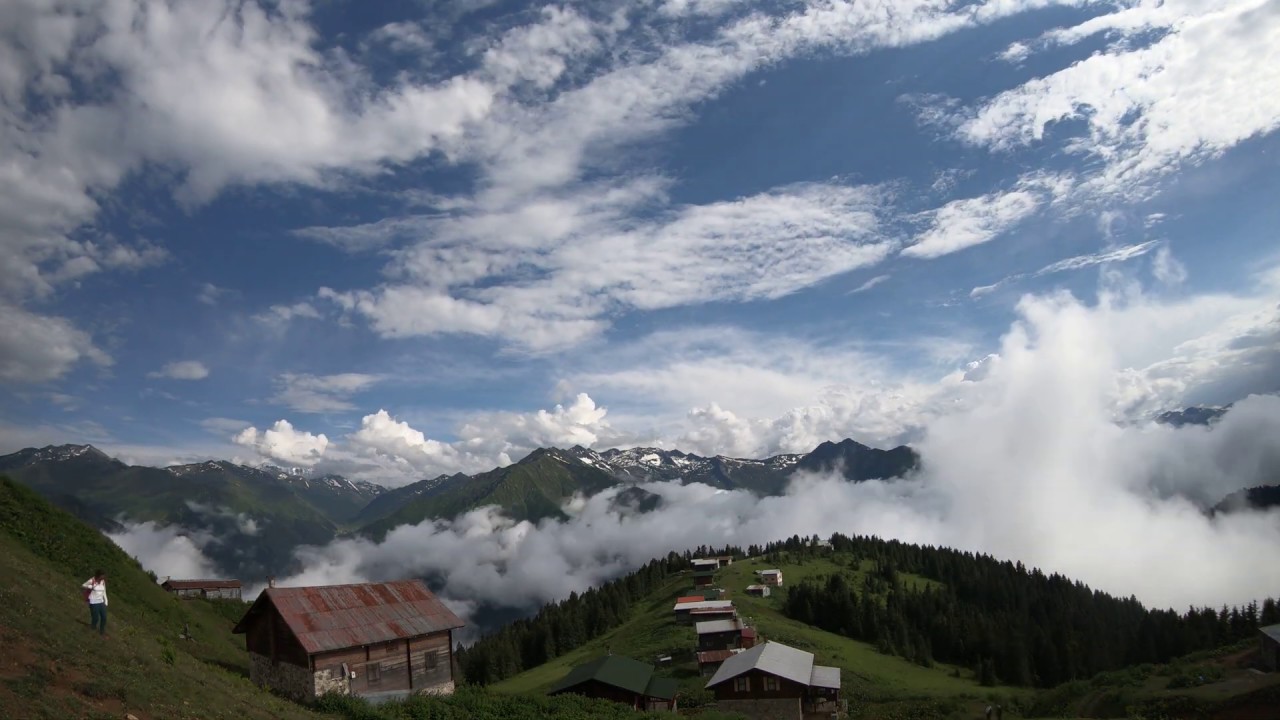 KARADENİZ TURU POKUT YAYLASI TİME LAPSE ( TURKEY RİZE POKUT PLATEAU ...
