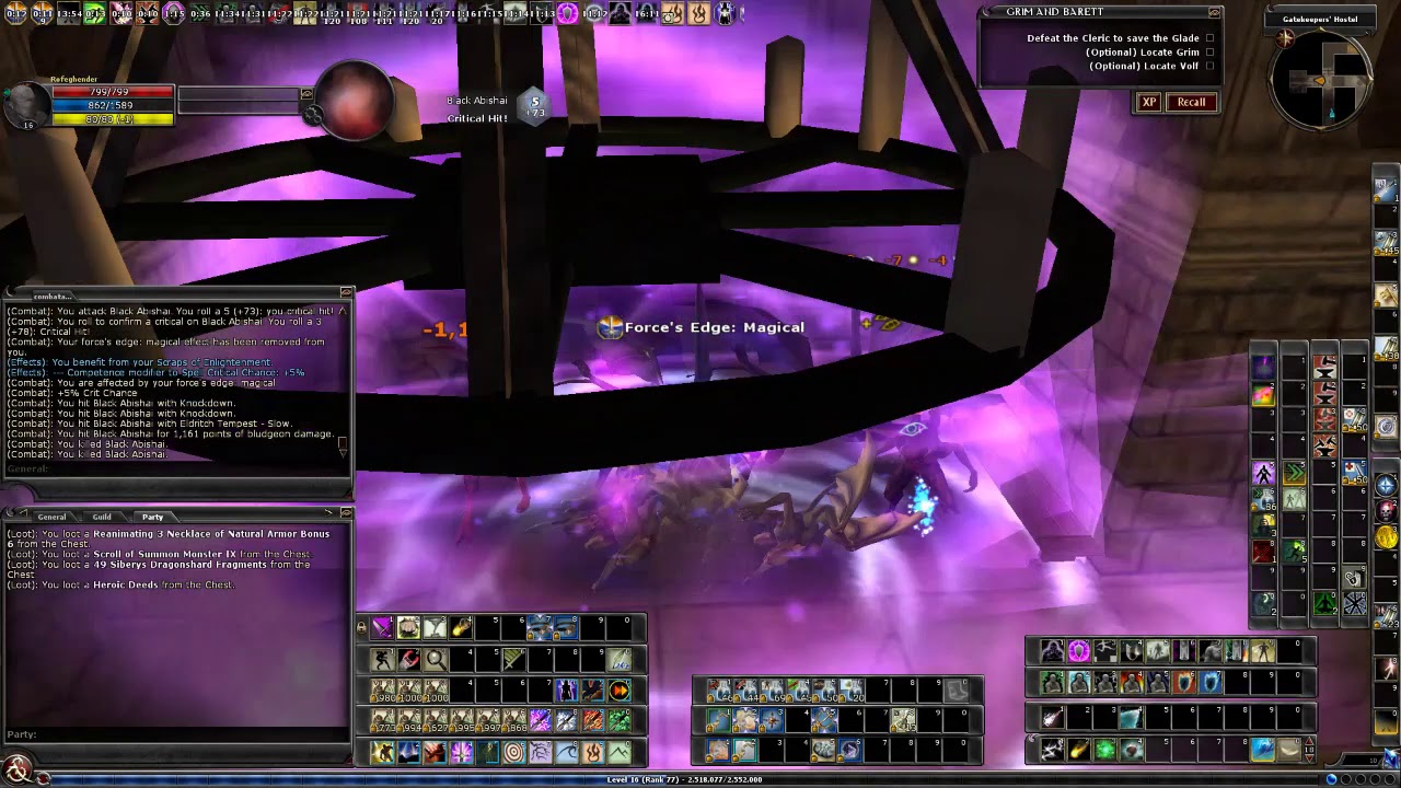 DDO Monk wiz- Mage knight- LVL 16 reaper (eldritch kinght) - YouTube