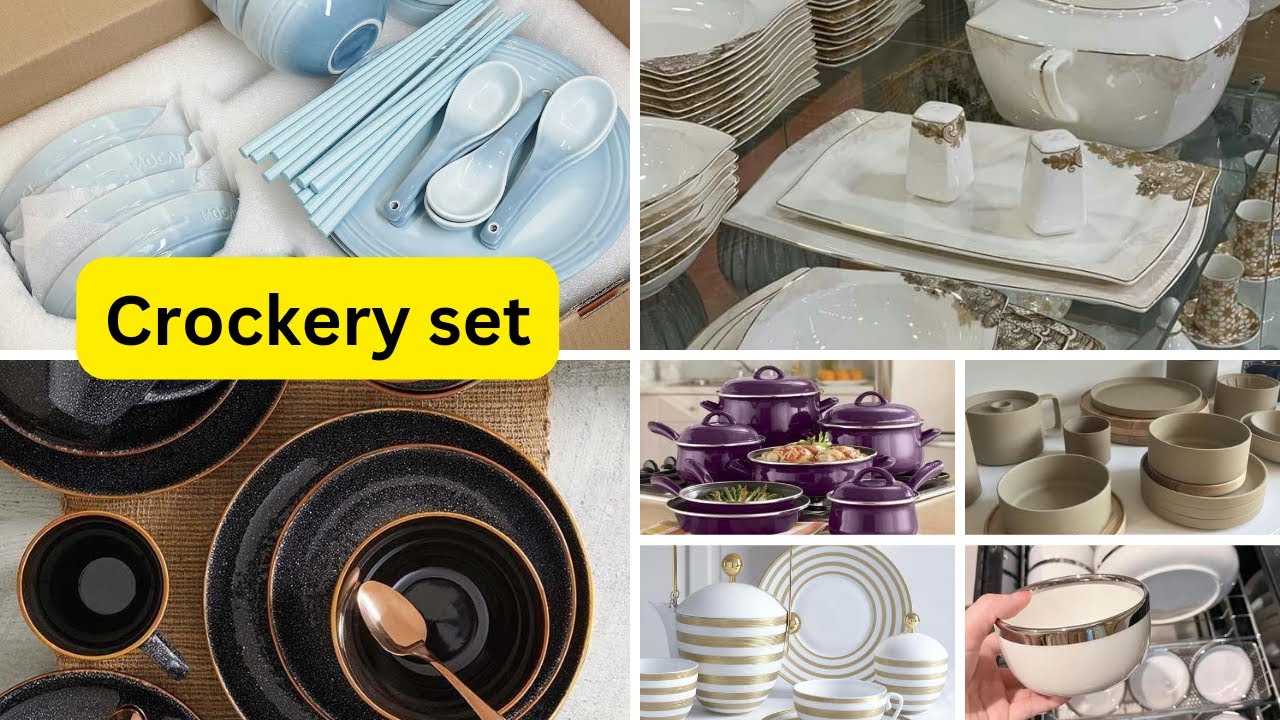 Crockery set designs||crockery set||stylish and unique crockery set ...