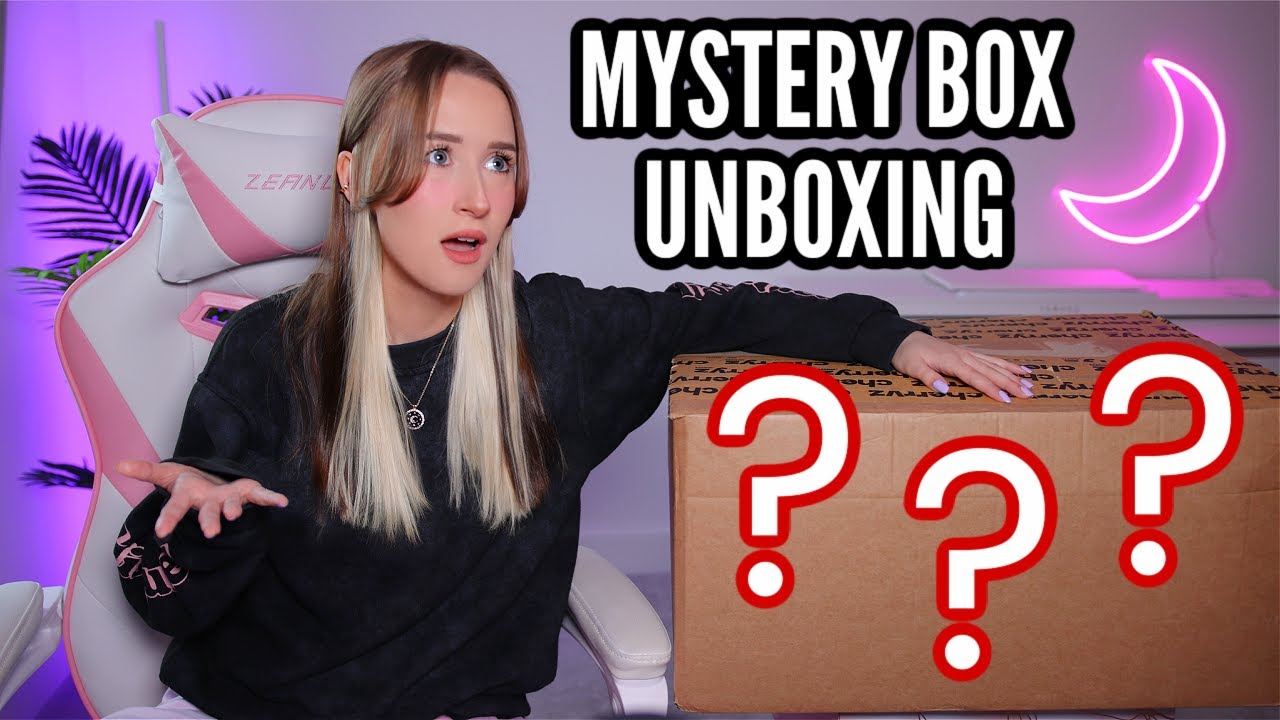 UNBOXING A GIANT MYSTERY BOX FROM MY BOYFRIEND... - YouTube