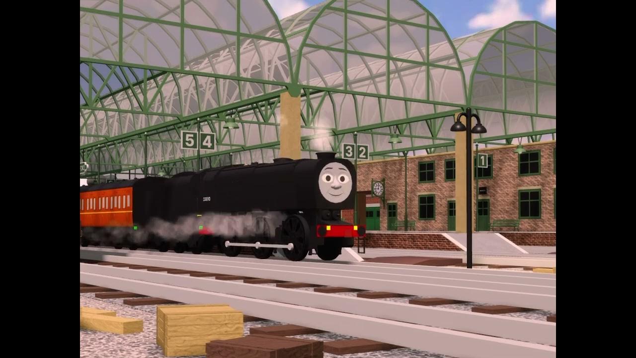 NWR "Class Q1 No. 33010" Neville leaving knapford station with ...