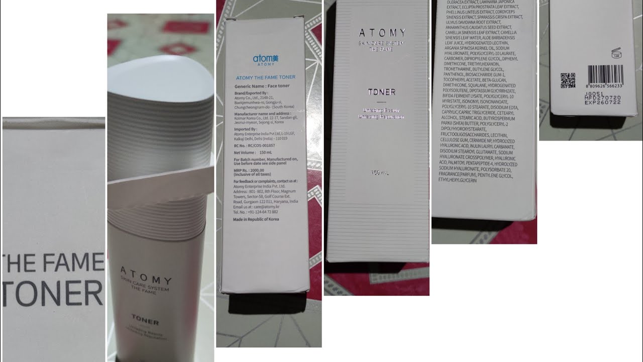 ATOMY SKIN CARE SYSTEM THE FAME TONER & IT'S BENEFITS || - YouTube