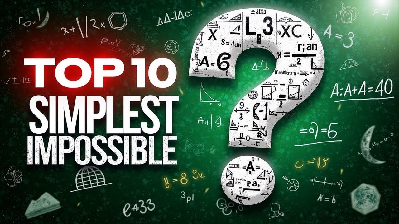 The Top 10 Simplest Impossible Problems - YouTube