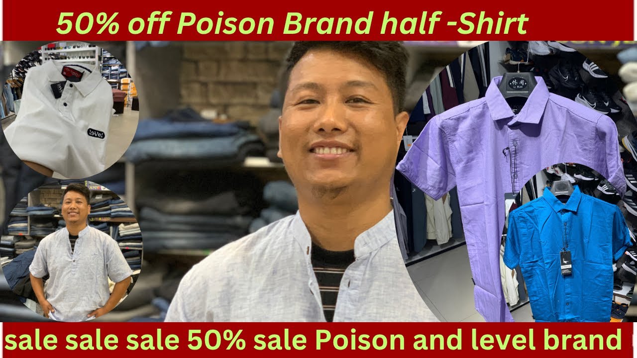 Poison brand 50% off half - shirt and Level brand Colour - T- Shirt ...