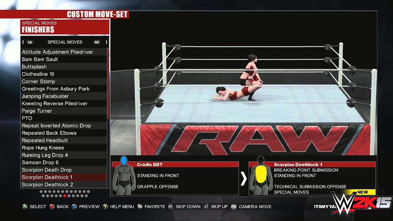 WWE 2K15 - NEW DLC MOVES! Paige Turner, PTO, New Piledriver and more ...