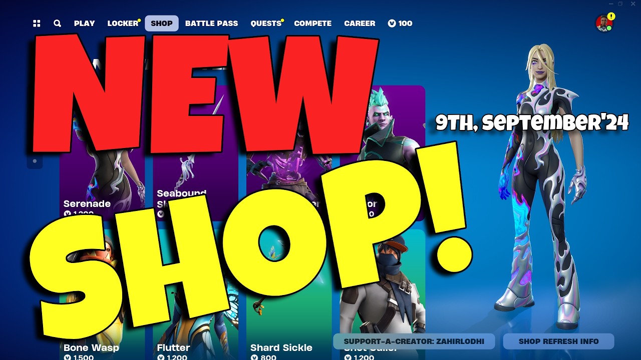 Fortnite Item Shop Update! [9th September, 2024] (CH5 S4) - YouTube