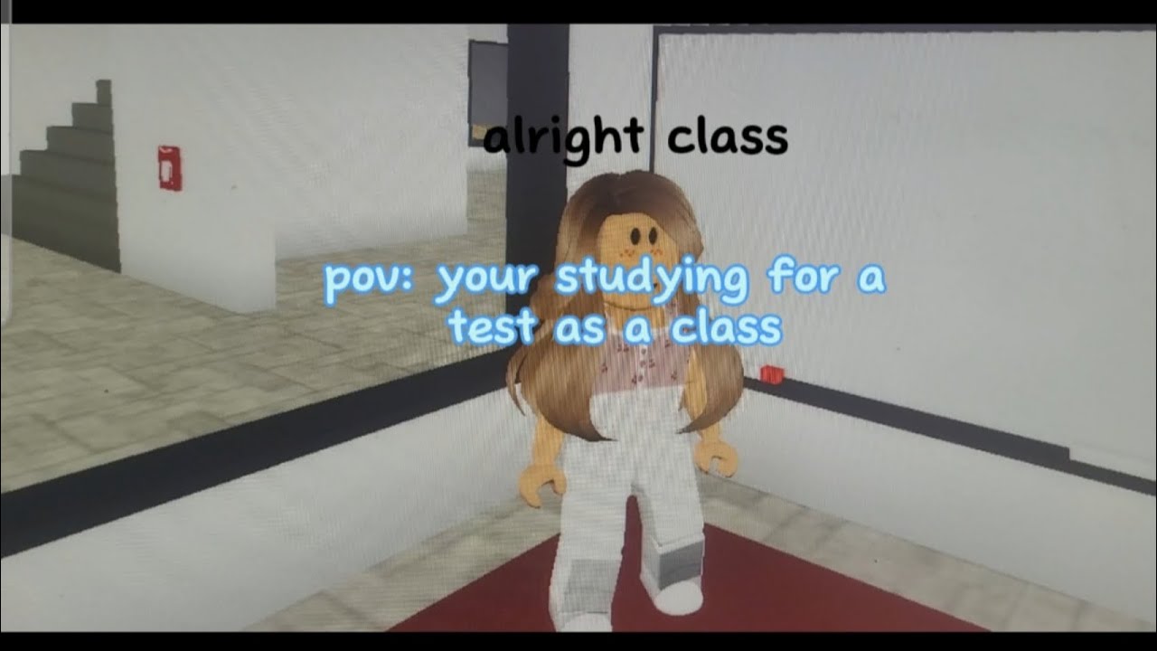 pov: your studying for an exam as a class|funny roblox skit|#1| - YouTube