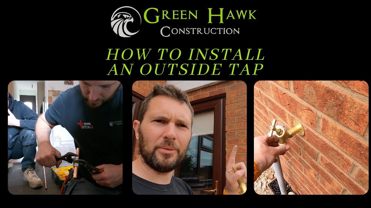 HOW TO INSTALL AN OUTSIDE TAP FOR THE GARDEN - YouTube