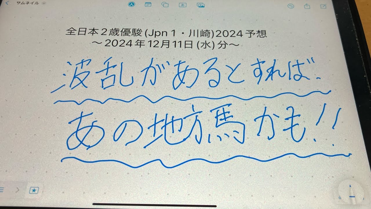 全日本2歳優駿(Jpn1・川崎)2024予想ｰ2024年12月11日(水)分 - YouTube