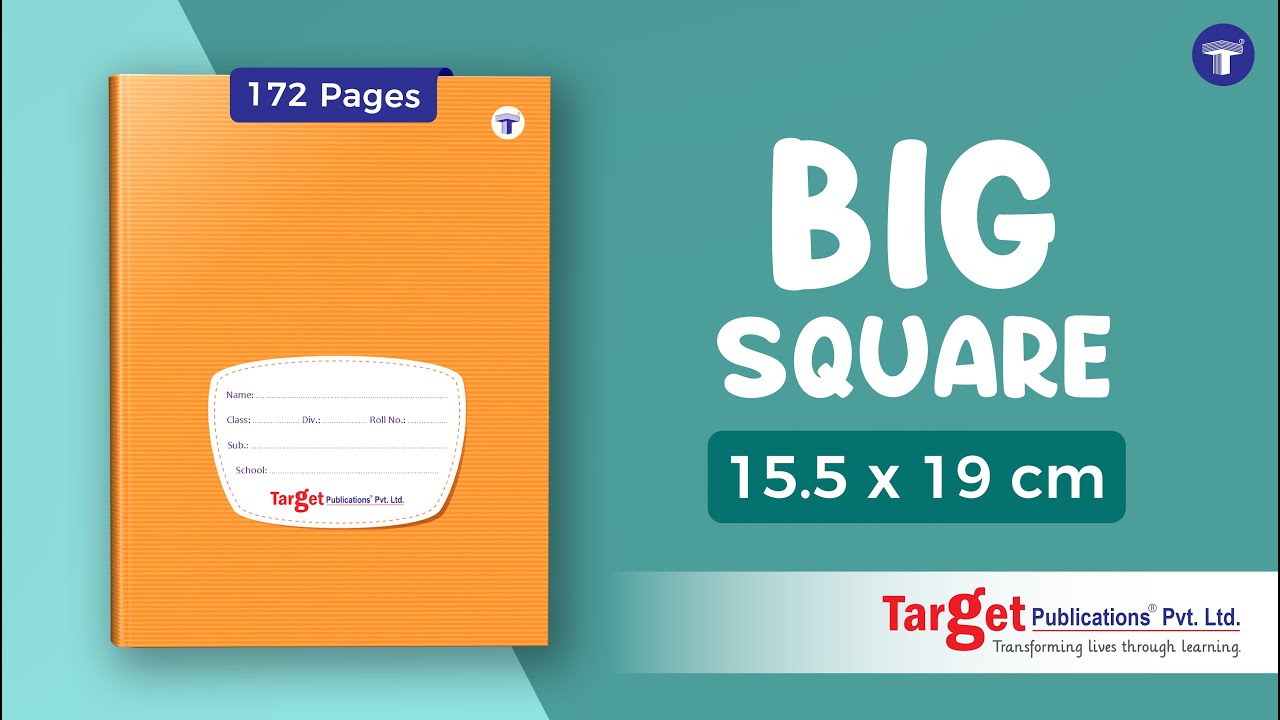 Big Maths Square Ruled Notebooks - 172 Pages - 15.5 x 19 cm - YouTube