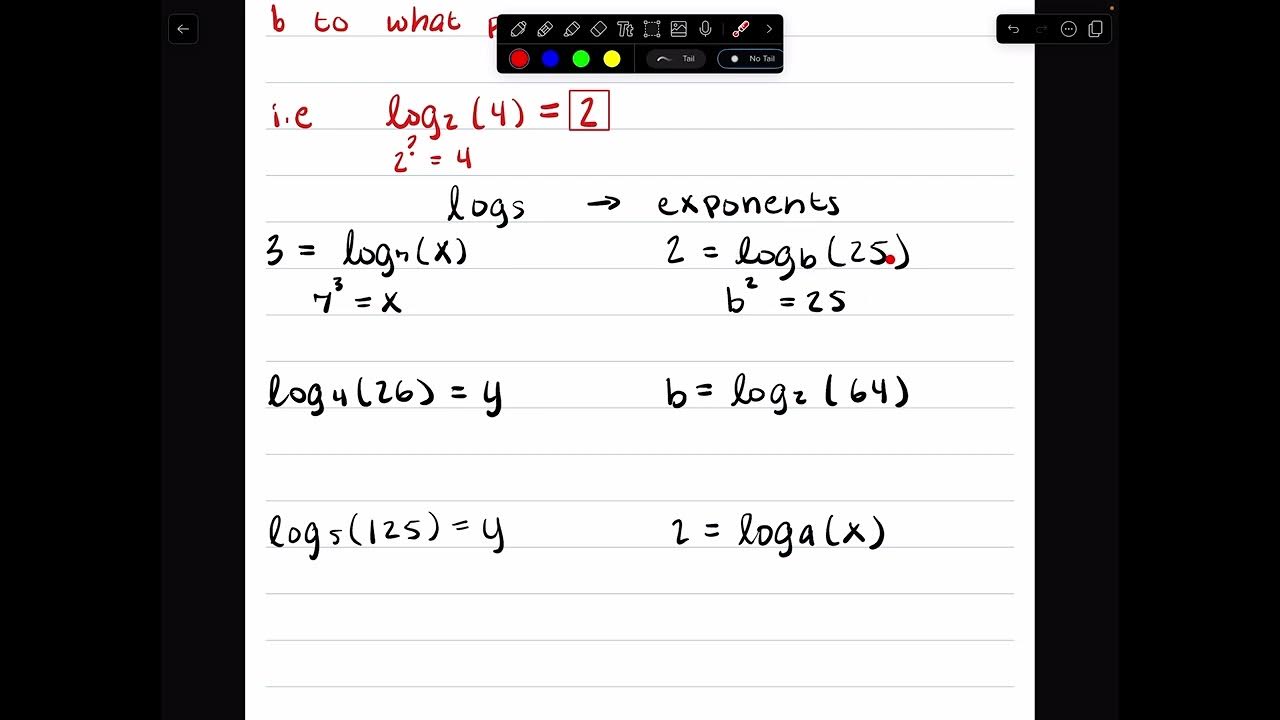 Properties of Logarithms Part 1 - YouTube