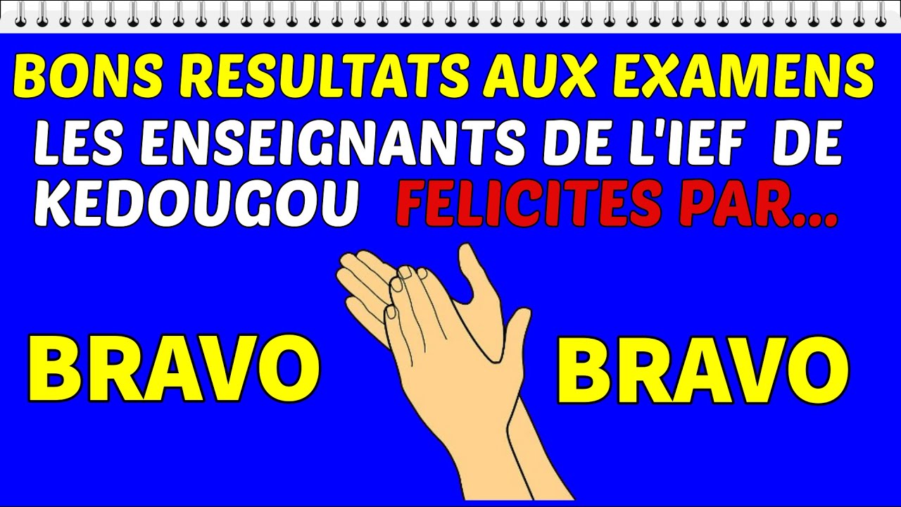 Bons résultats aux examens scolaires, les enseignants de l’IEF de ...